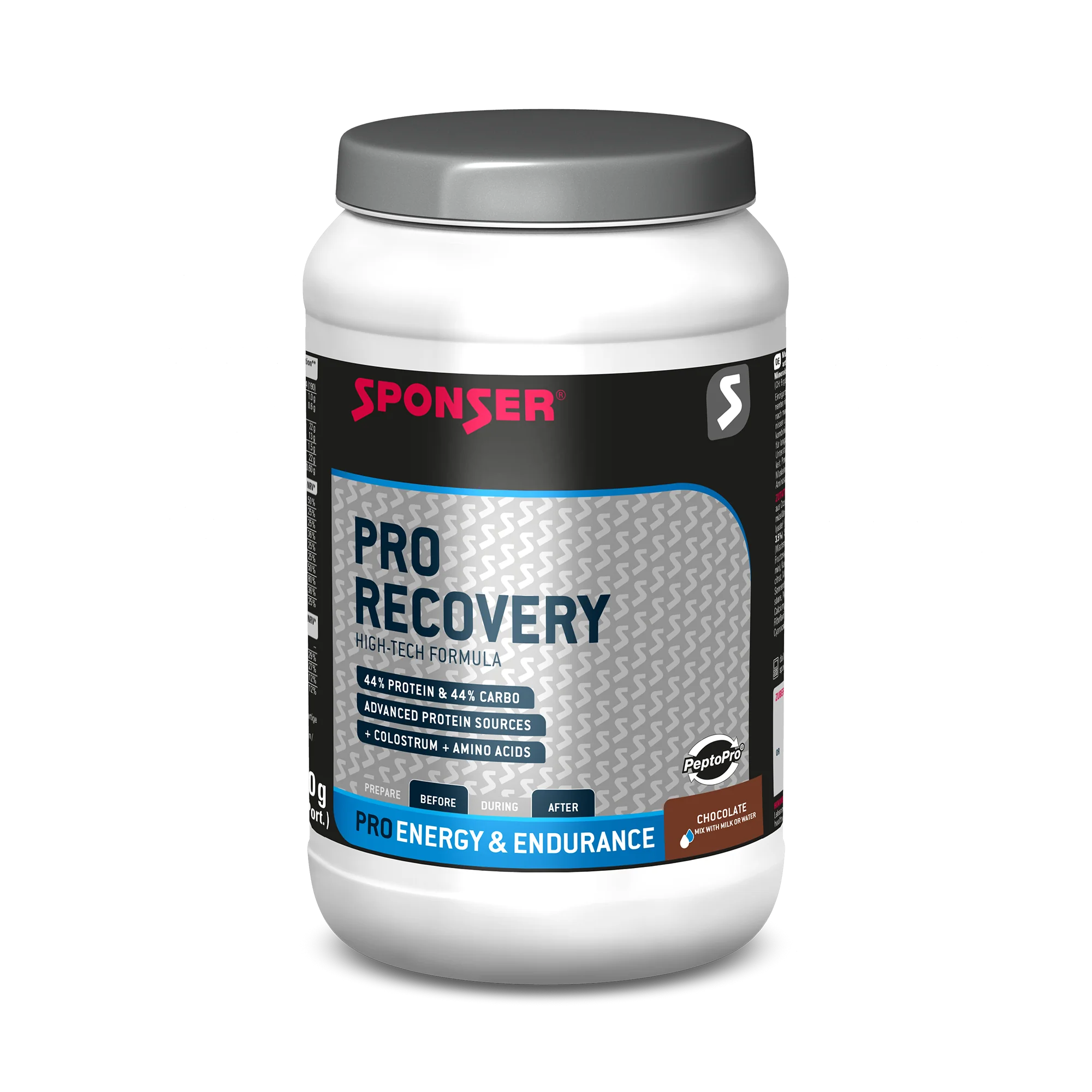Sponser PRO RECOVERY – proteinbetonter Regenerationsshake 800 g